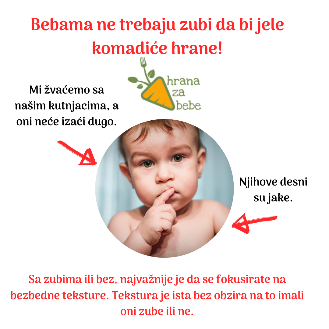 Bebama ne trebaju zubi da bi jele komadiće hrane! – Hrana za bebe